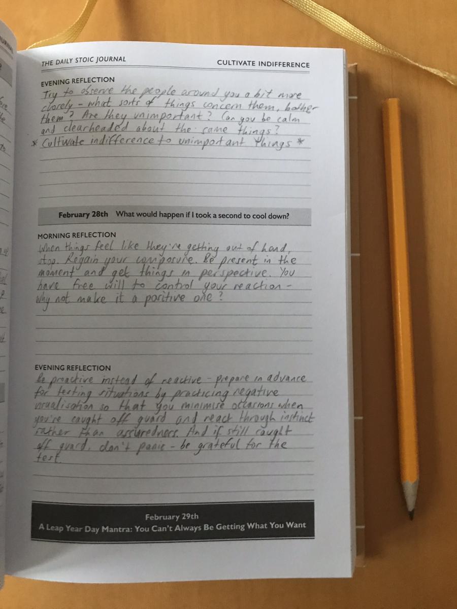 How To Keep A Stoic Journal 7 Days Of Example Entries What Is Stoicism 